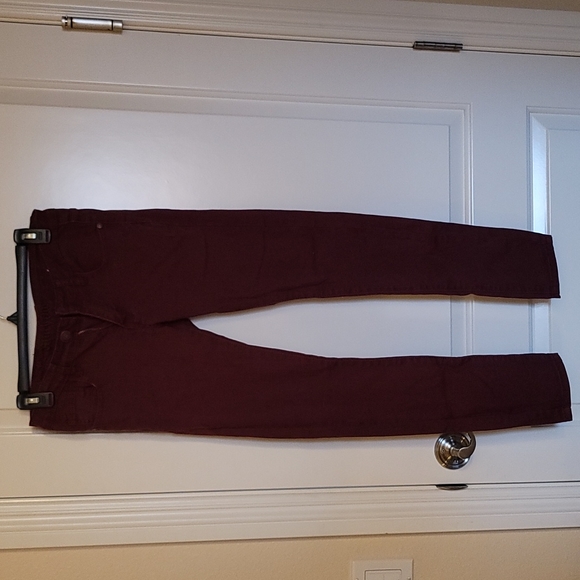 Machine | Pants & Jumpsuits | Machine Jeans Maroon Skinny Jeans | Poshmark